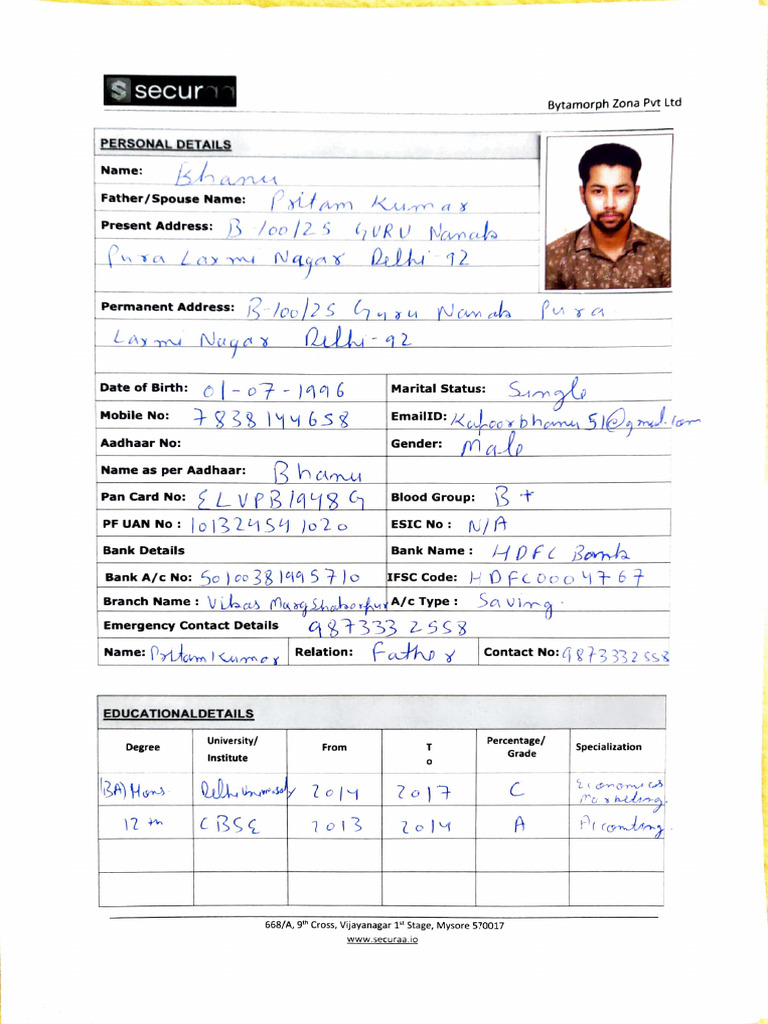 Employee Provident Fund Declaration Form | PDF | Pension | Employee ...