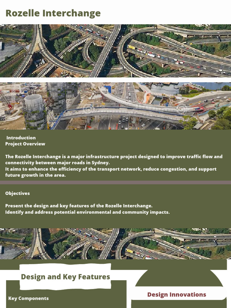 Rozelle Interchange Project Overview | PDF | Stormwater | Traffic