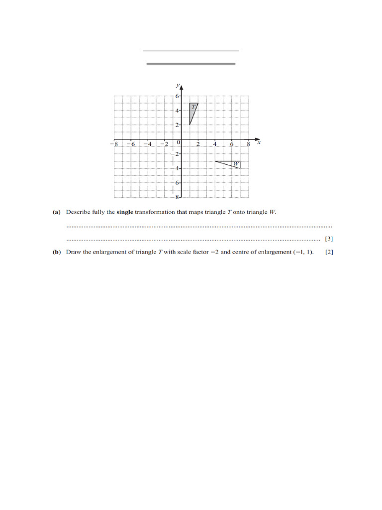 Year 10 Transformations Worksheets | PDF