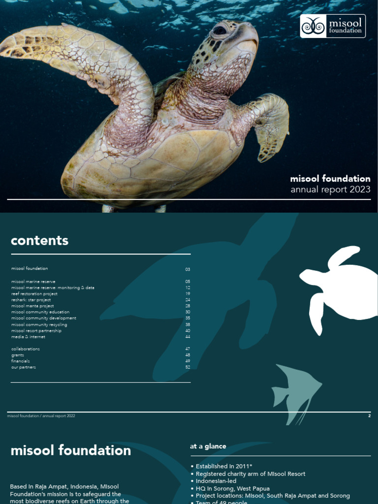 Misool+Foundation+Annual+Report+2023 FINAL | PDF | Coral Reef | Recycling