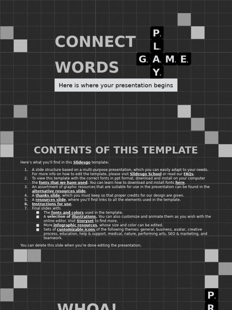 Connect Words Game Day by Slidesgo | PDF | Planets | Planets In Astrology