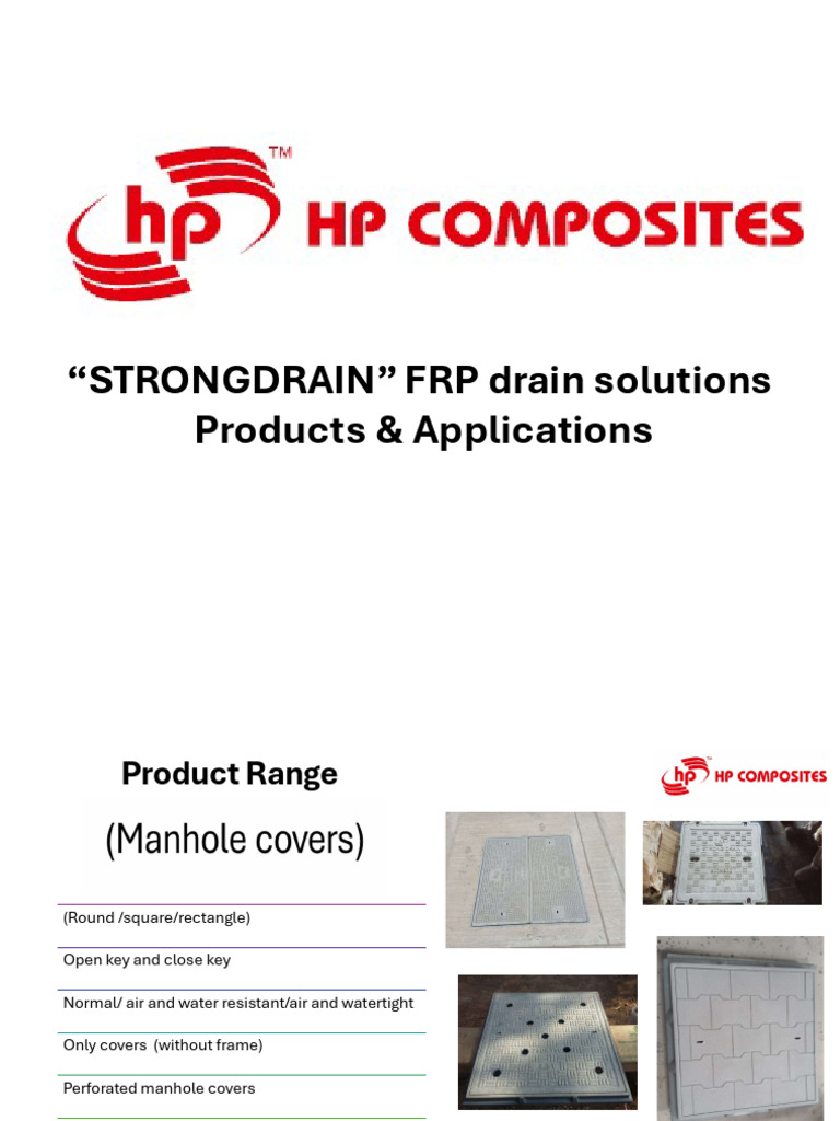HP Composite Manhole Cover Solutions | PDF