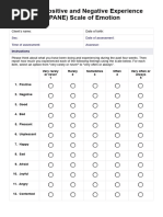 SPANE Scale of Positive and Negative Emotions | PDF | Psychology ...