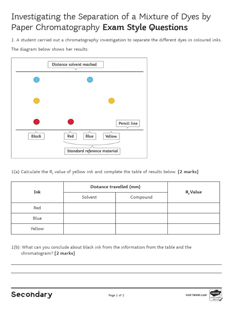 Exam Style Questions | PDF