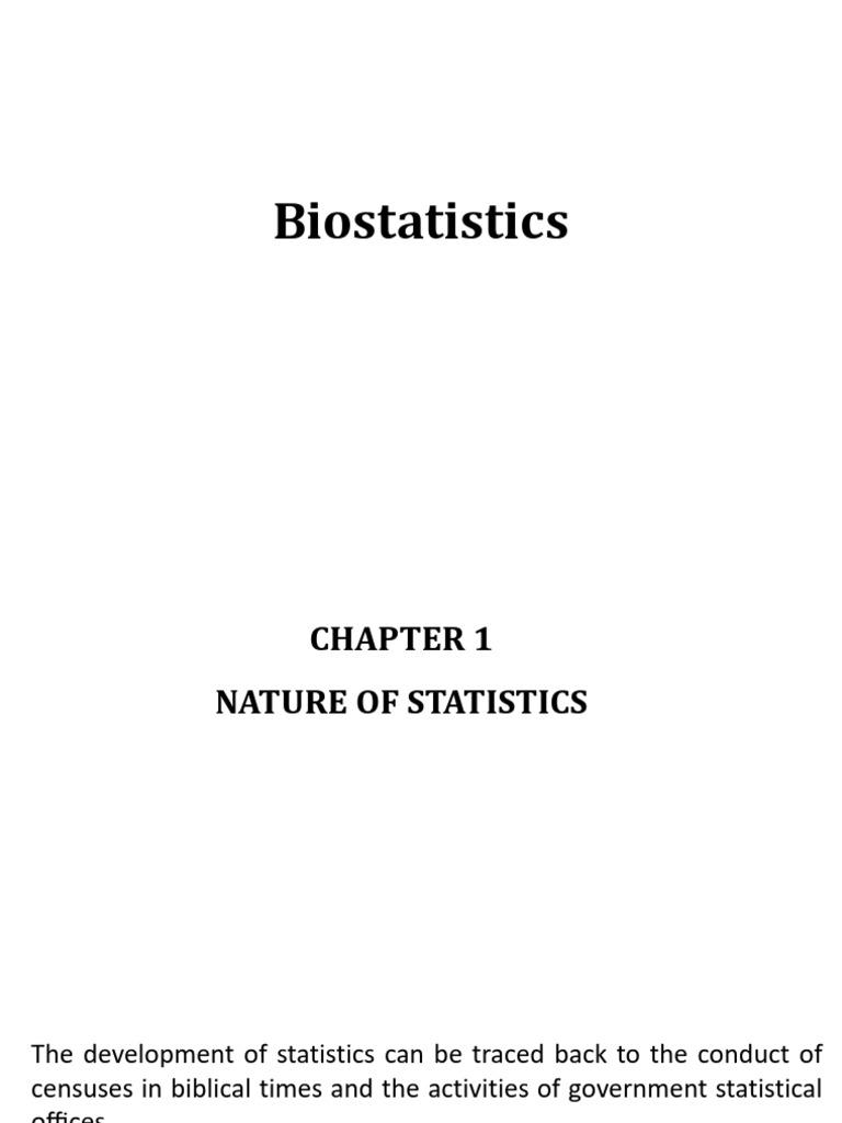 Intro to Biostats | PDF | Statistics | Quantitative Research