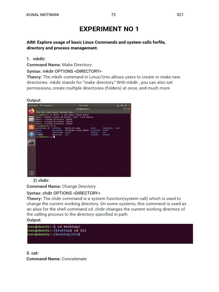 KunalMotwani_s21_72 | PDF | Directory (Computing) | Regular Expression