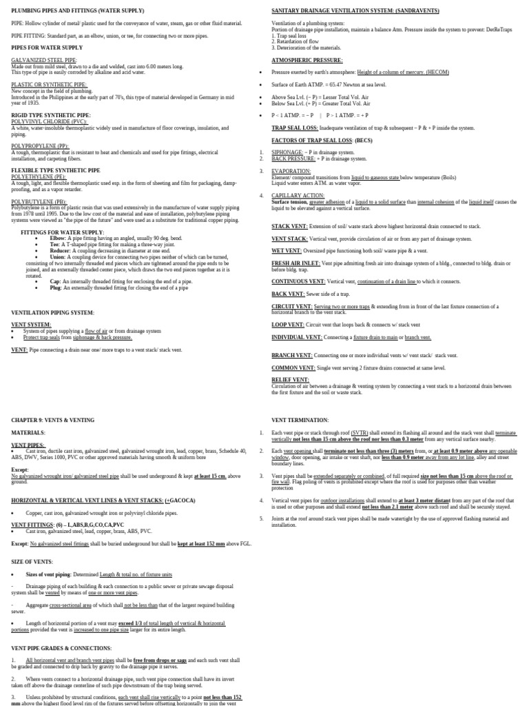 Ventilation Piping System Rev | PDF | Pipe (Fluid Conveyance ...