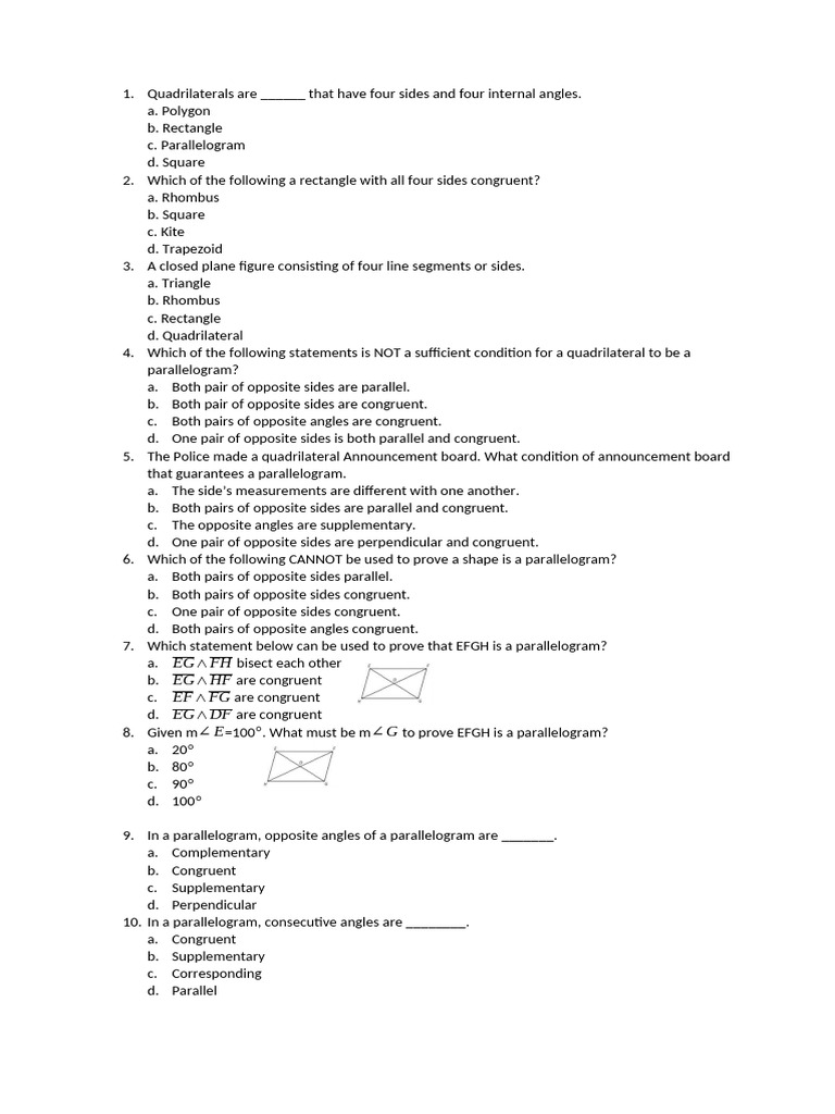 TQ grade 9 | PDF | Rectangle | Perpendicular