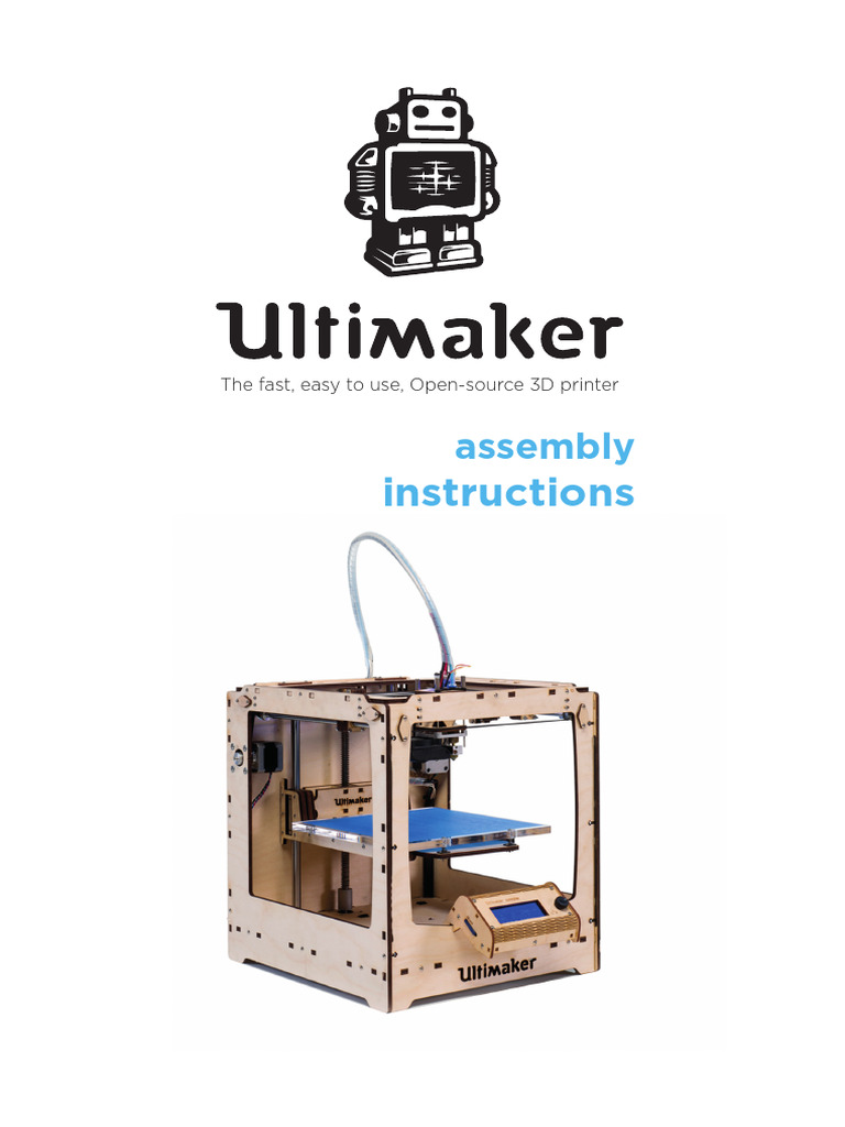 Ultimaker Original Assembly Guide | PDF | 3 D Printing