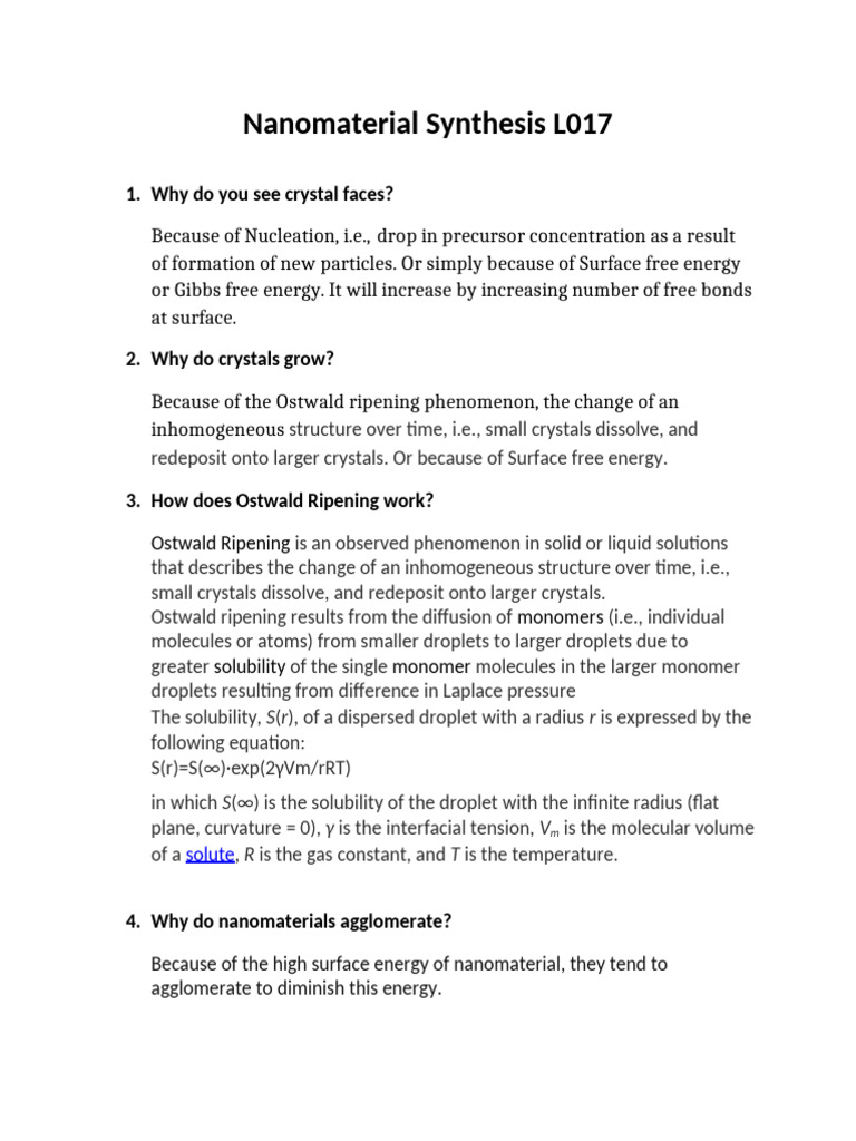 L17_solution | PDF | Applied And Interdisciplinary Physics | Physical Chemistry
