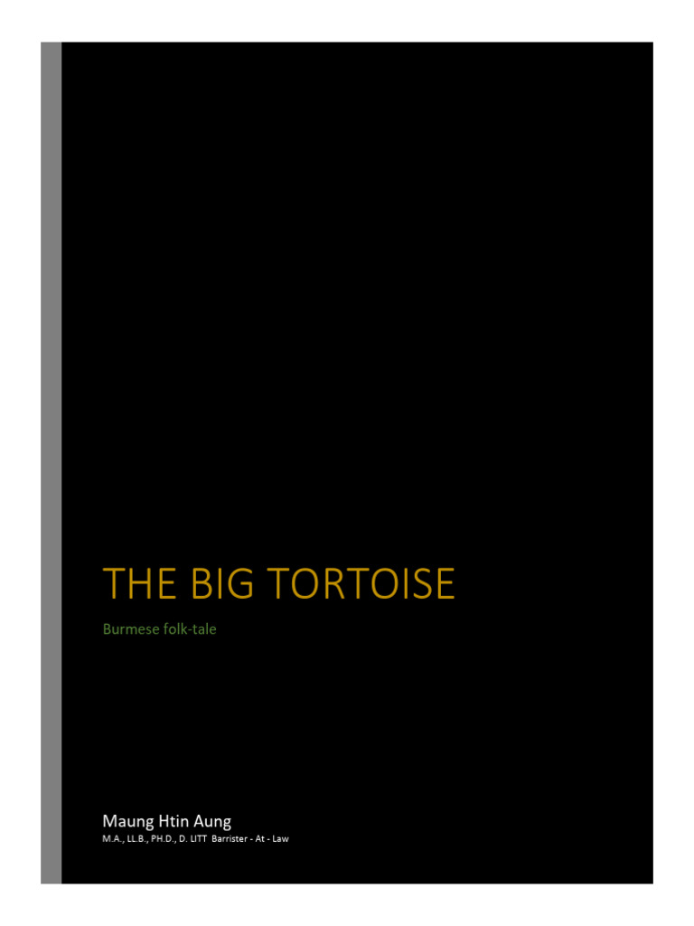 The Big Tortoise (Burmese Folk-Tale) | PDF | Weaving