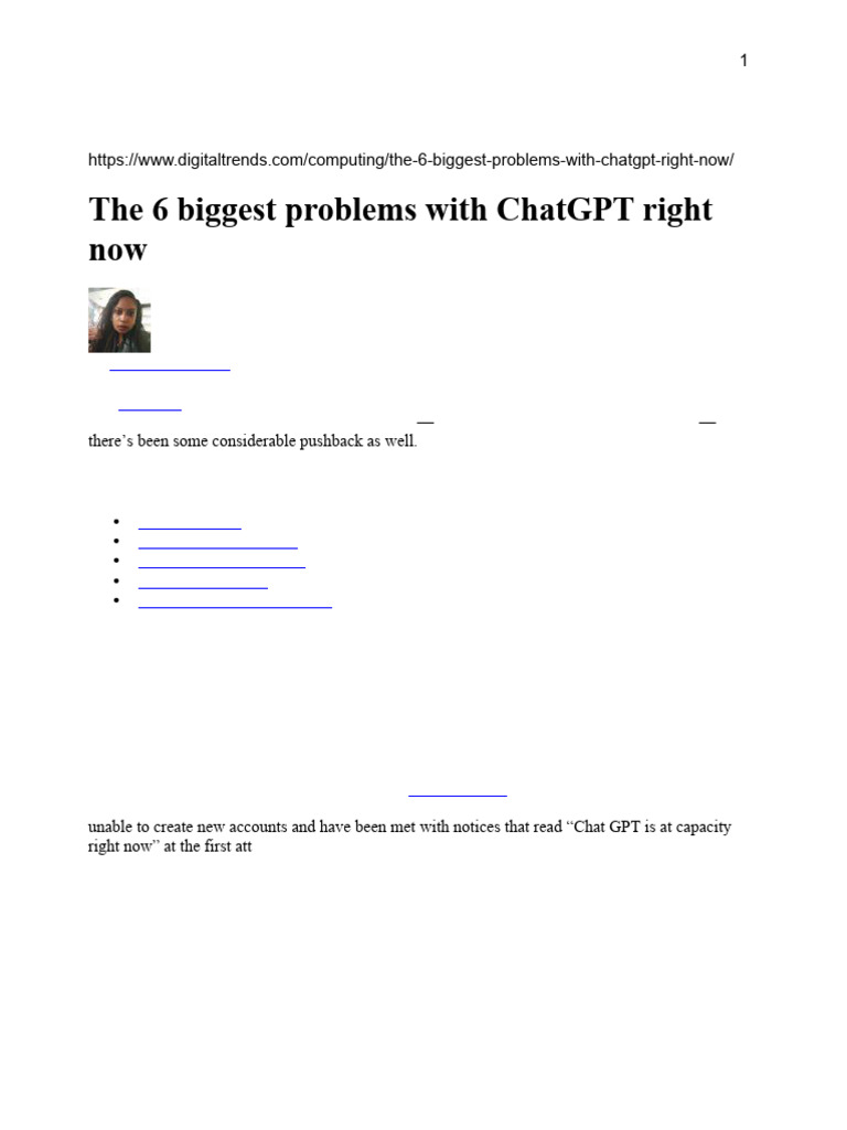 CHAT GPT Makes Errors | PDF | Artificial Intelligence | Intelligence (AI) & Semantics