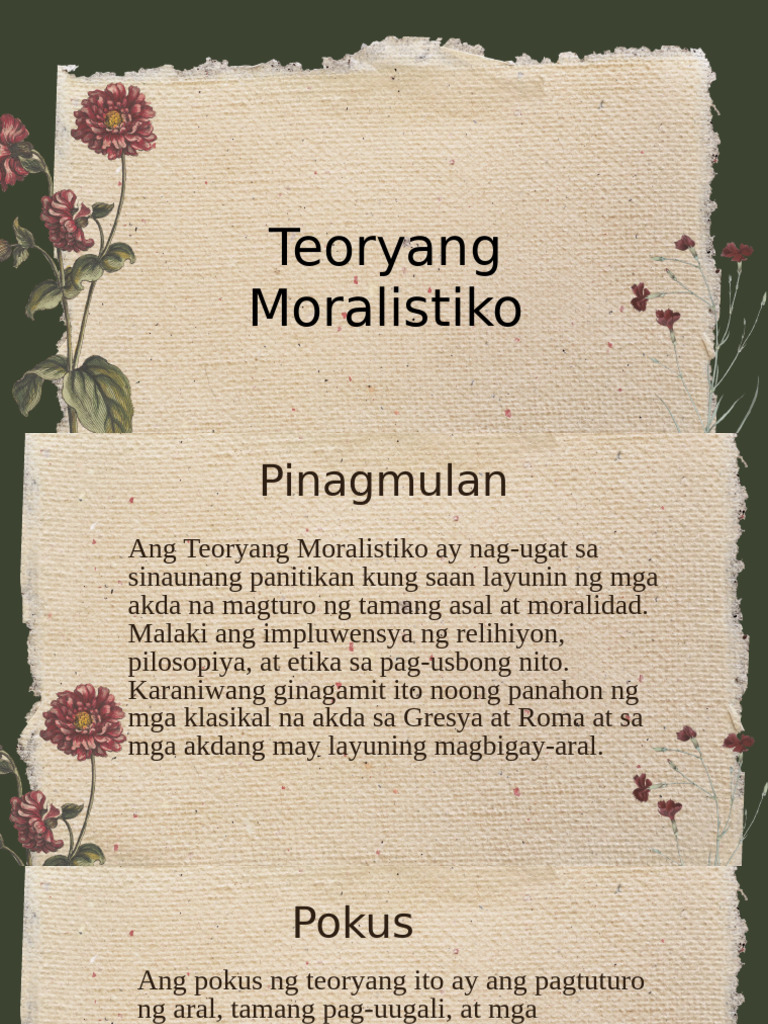 Moralismo teorya | PDF