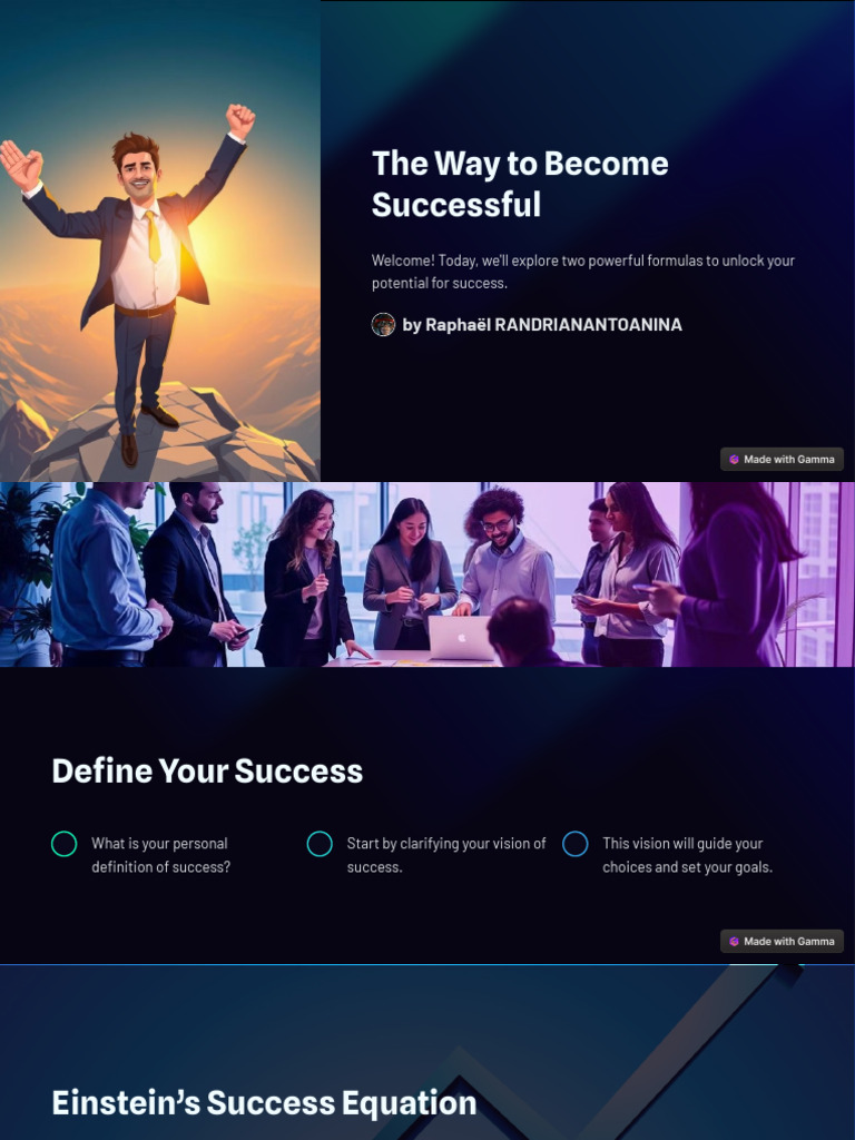 Success Formulas: Action & Belief | PDF