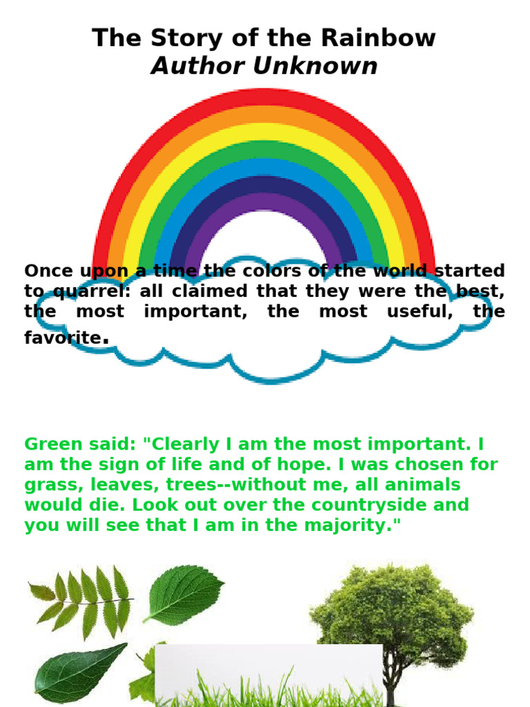 The Story of the Rainbow: A Summary | PDF | Sky
