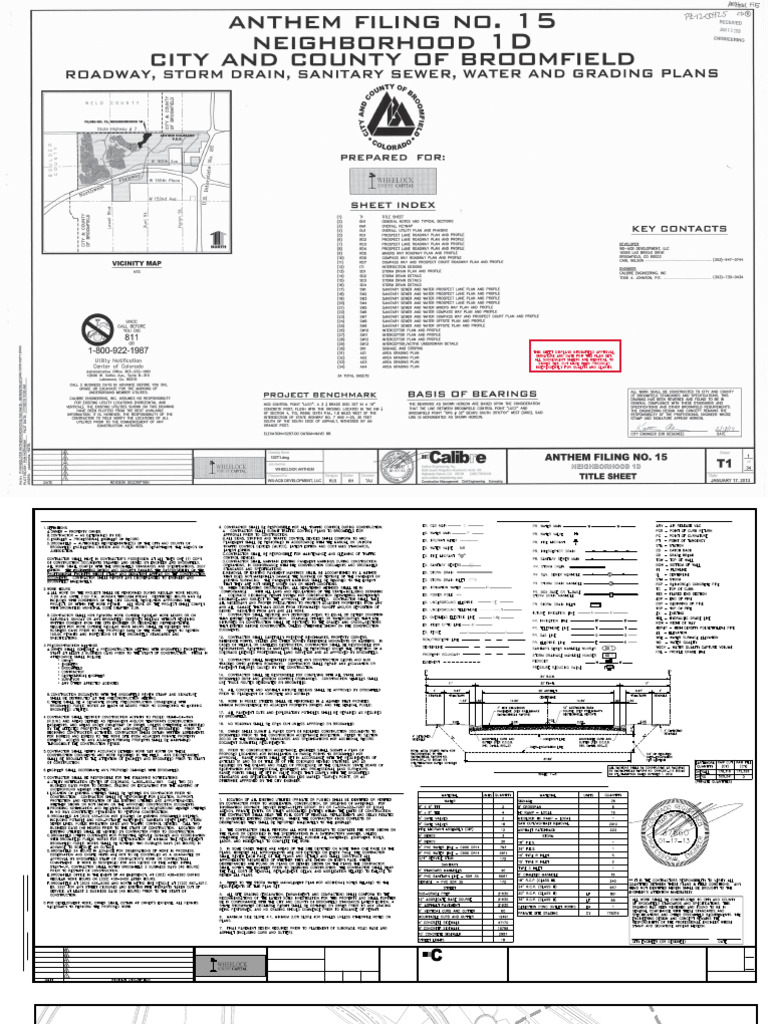 QC - Filing 15, Neighborhood 1D - Infrastructure Plans | PDF | Engineering | Real Estate