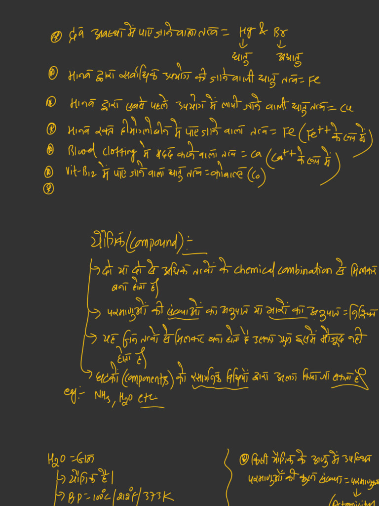 Compound & Element | PDF