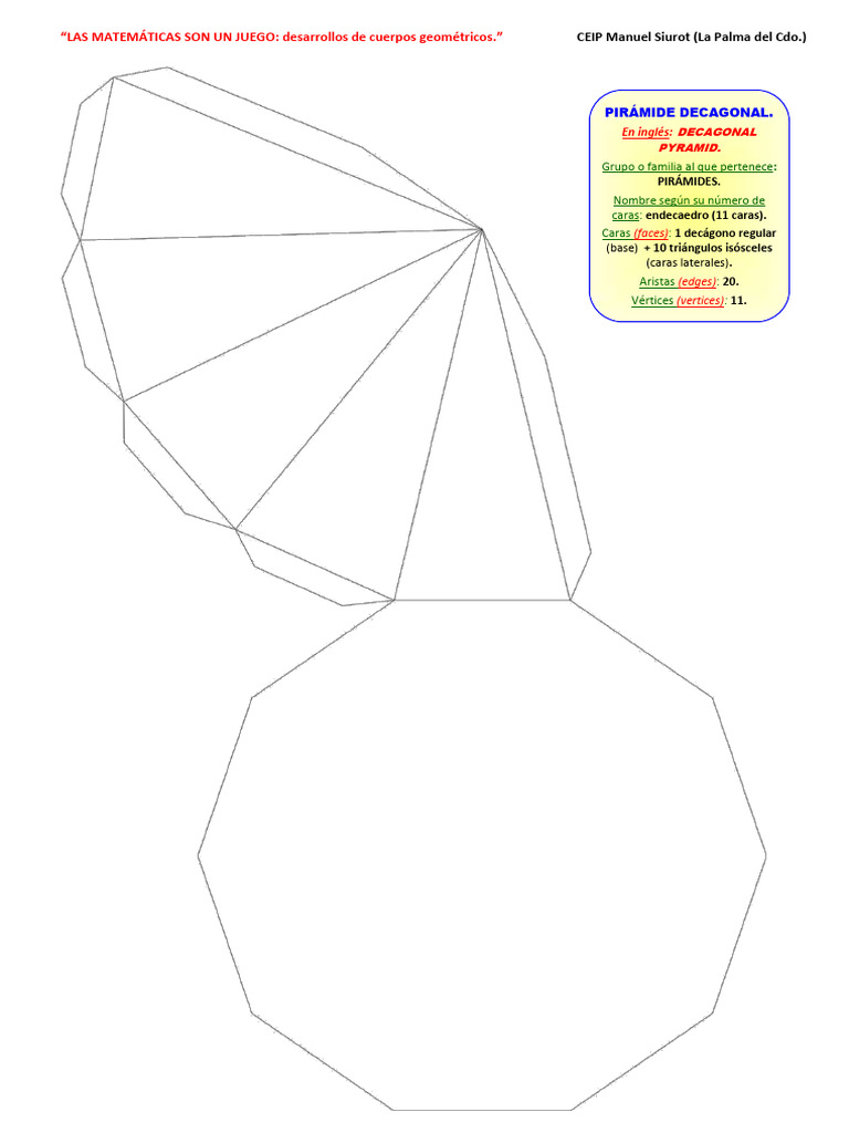 28 Piramide Decagonal y Bipiramide | PDF | Geometría Convexa | Geometría euclidiana