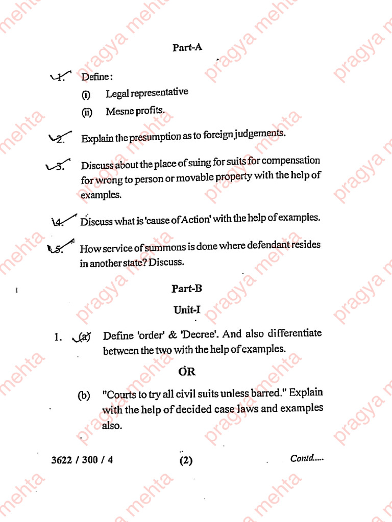 Pragya Mehta Previous Year Papers | PDF