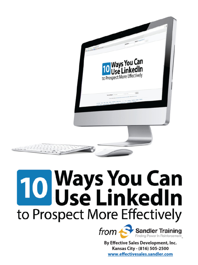 Ten Ways You Can Use Linkedin To Prospect More Effectively Pdf