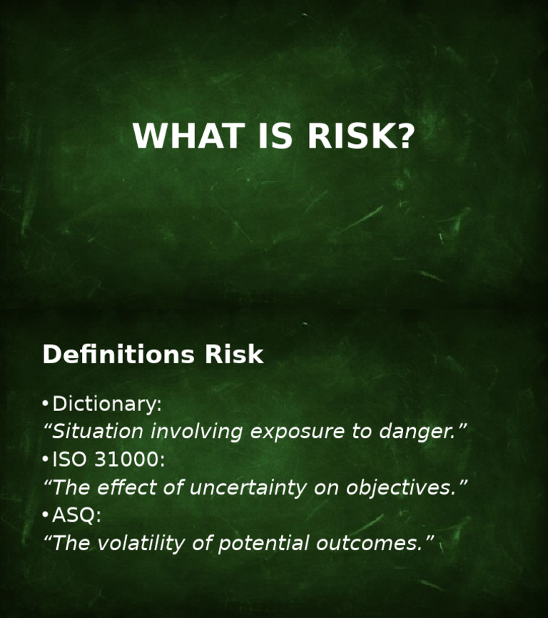WHAT IS RISK - Copy | PDF
