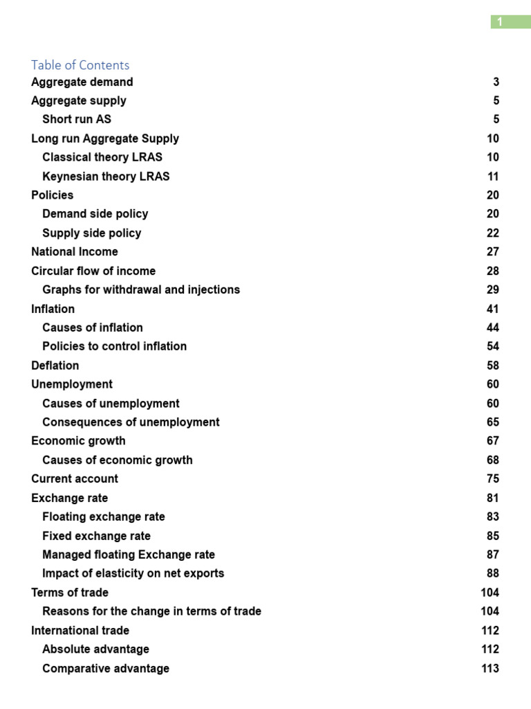 Economic Concepts and Theories Overview | PDF | Fiscal Policy | Money