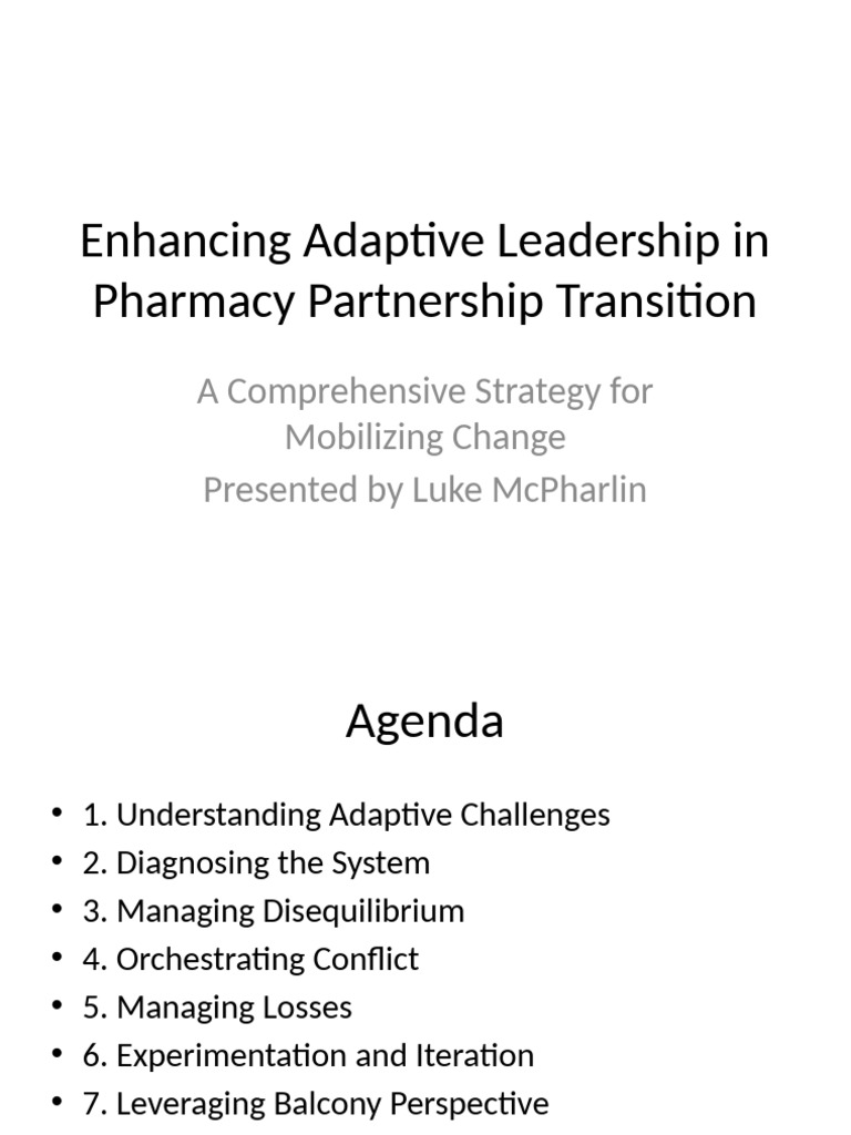 Adaptive Leadership Presentation | PDF | Leadership | Business