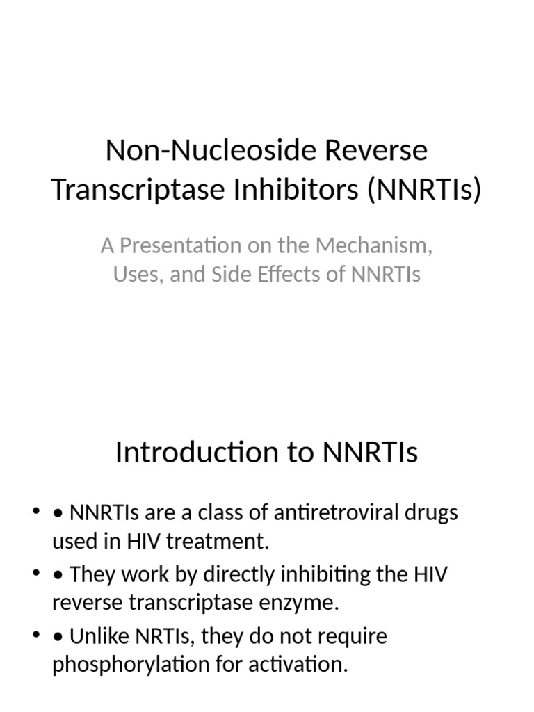 NNRTIs Presentation | PDF