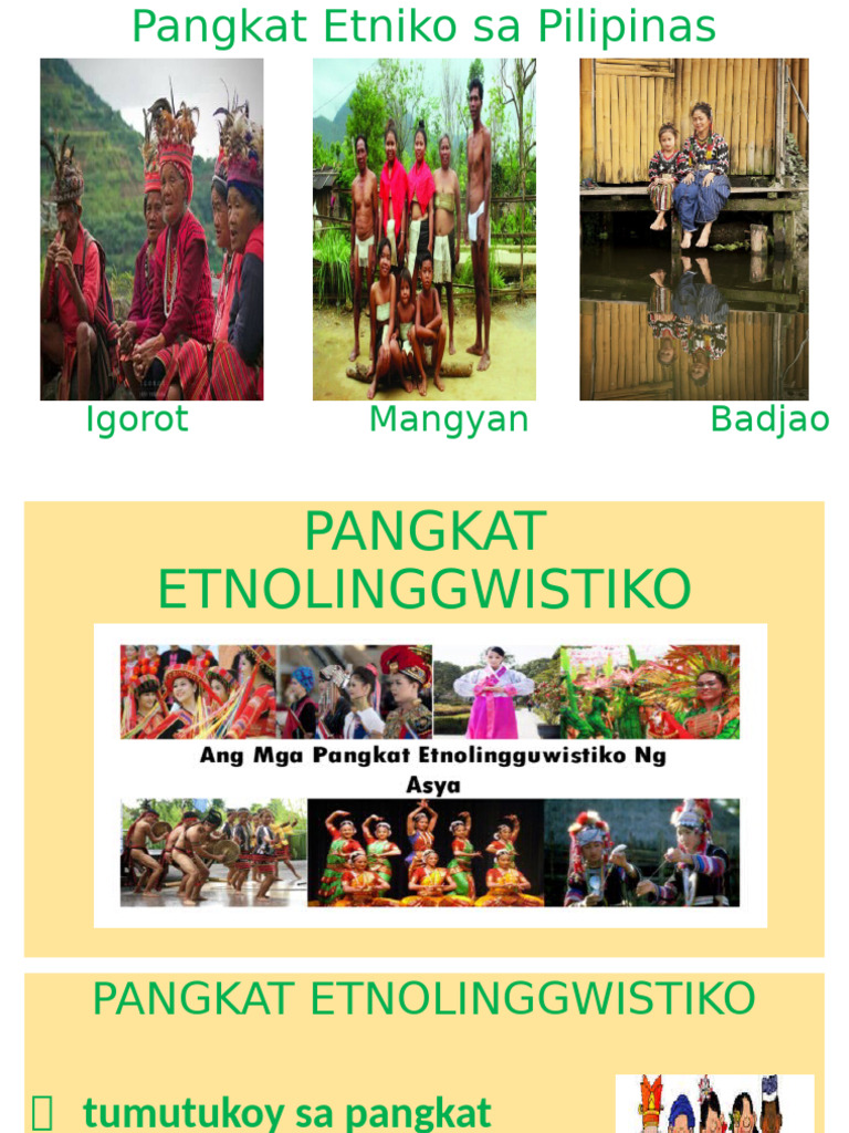 Pangkat Etnolinggwistiko | PDF