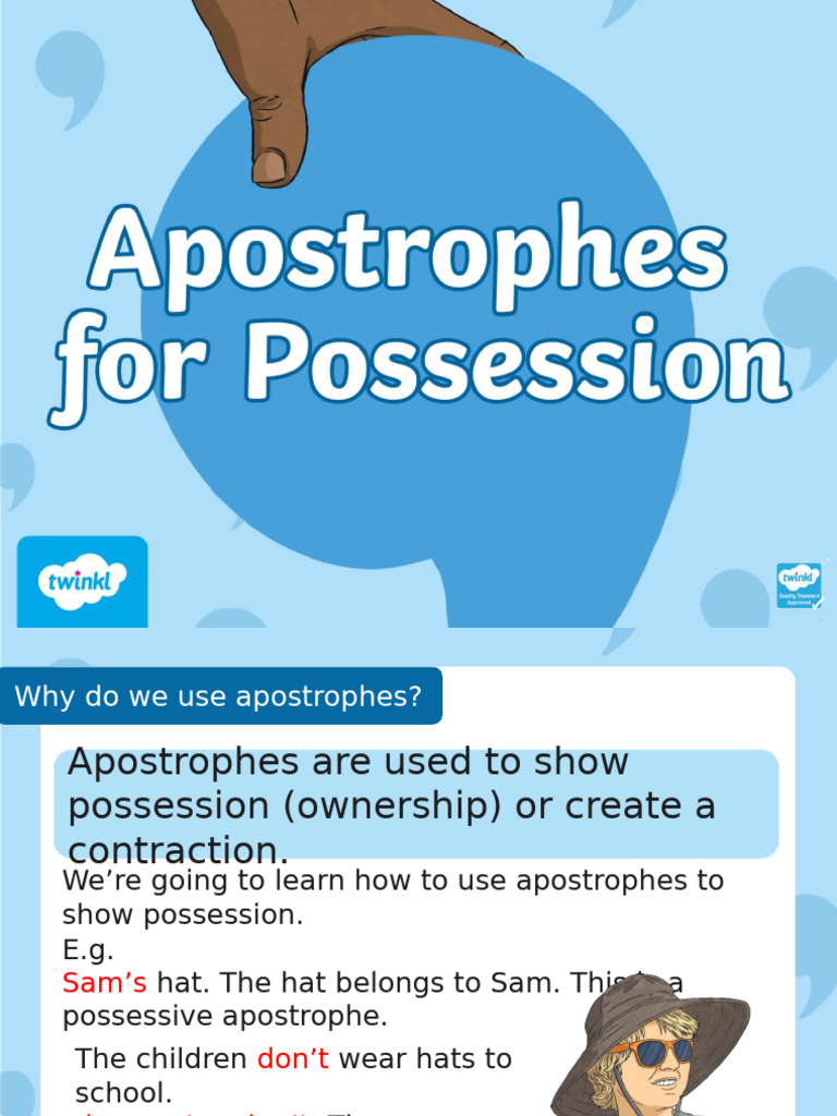 Possessive Apostrophe Slide Deck | PDF | Plural | Language Families