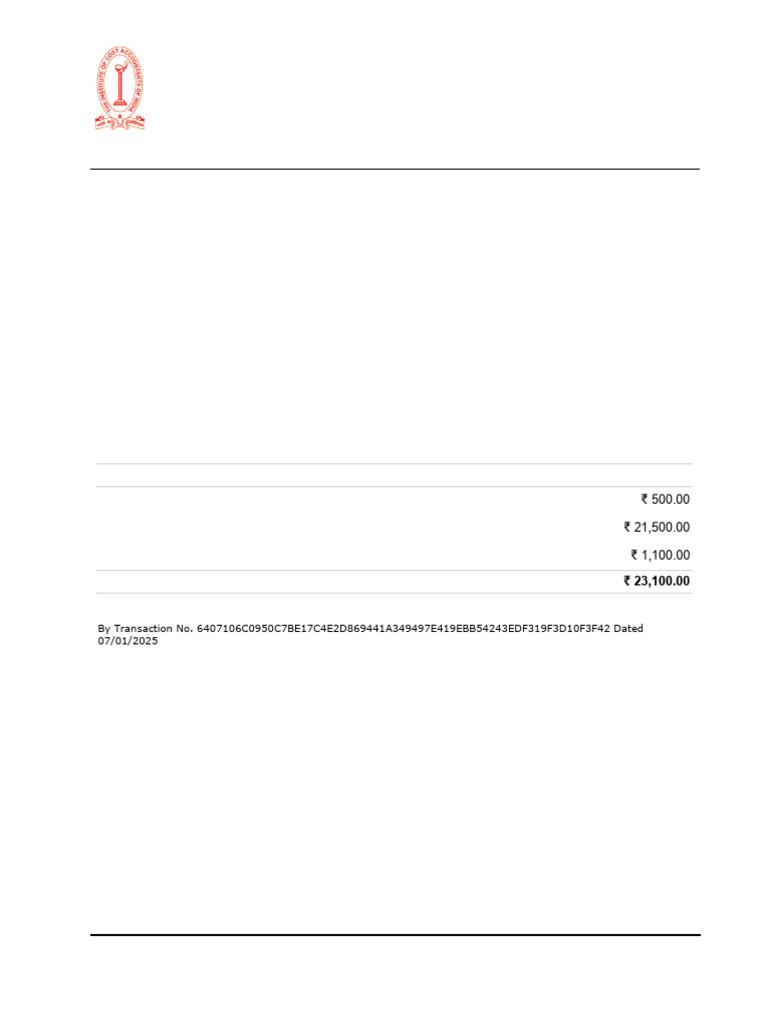 CMA Intermediate Payment Receipt | PDF