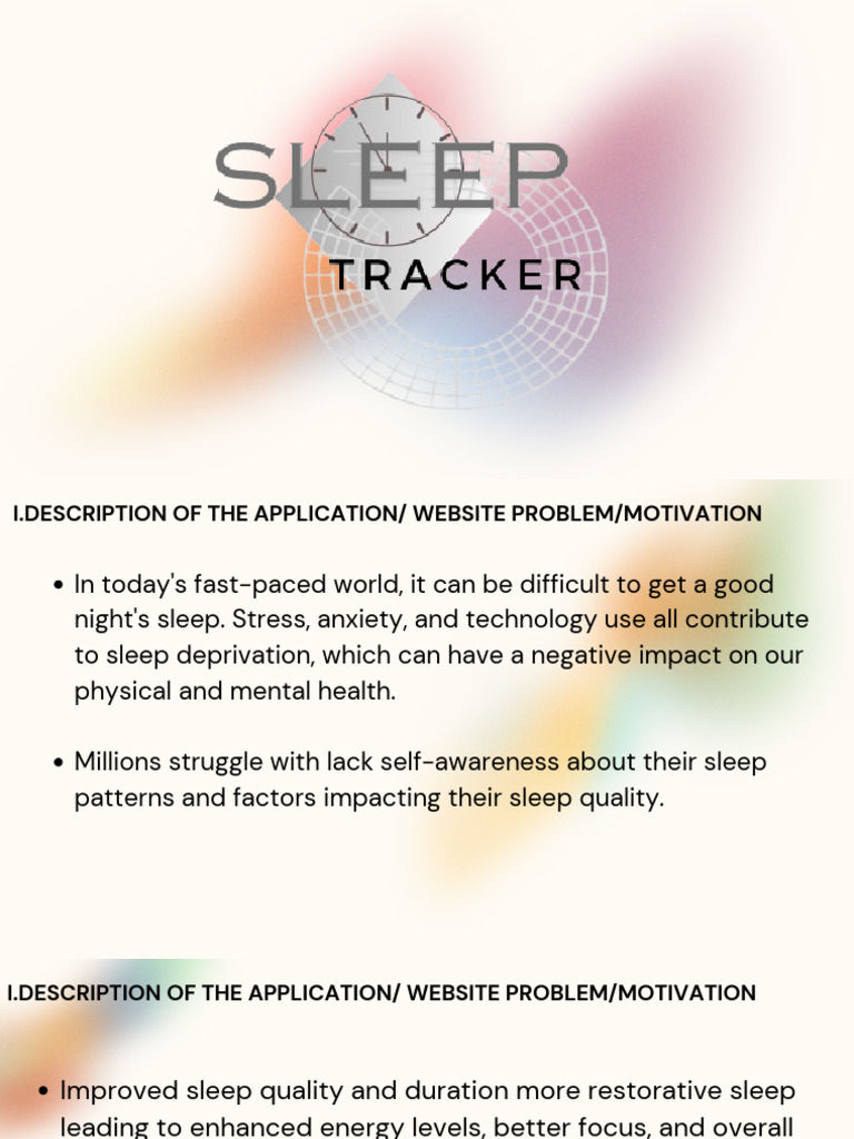 SleepTracker - Original PPT - 20250215 - 201026 - 0000 | PDF