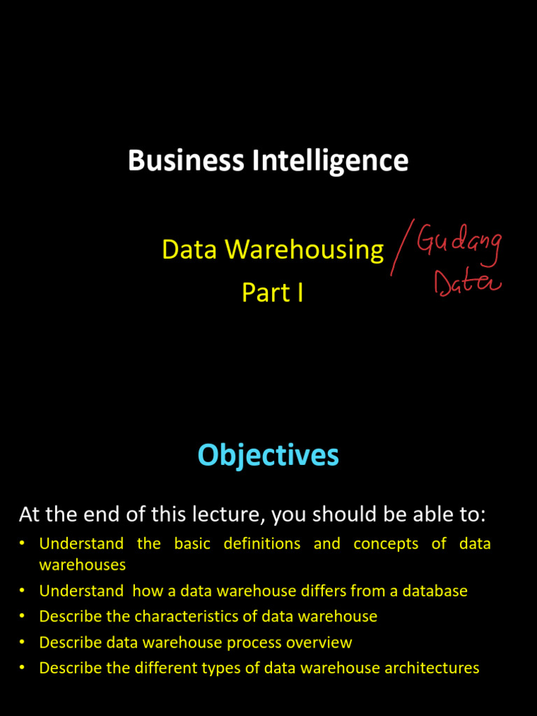 Chap 2 - Data Warehousing Part I | PDF | Data Warehouse | Databases