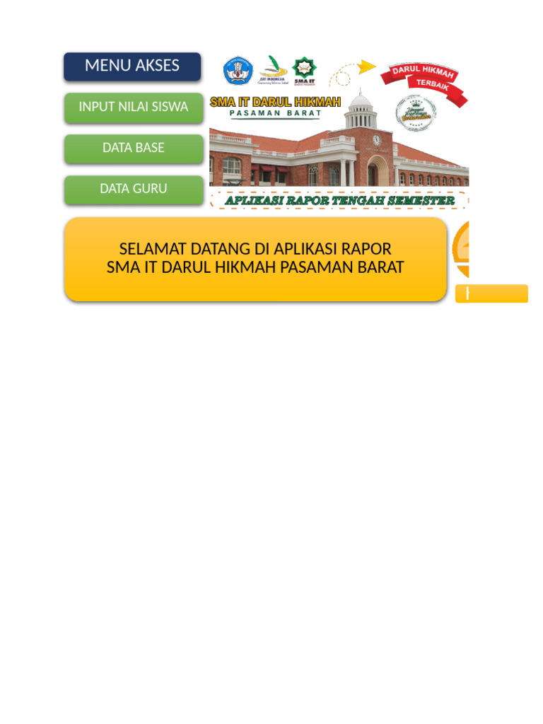 Aplikasi Rapor Tengah Semester | PDF