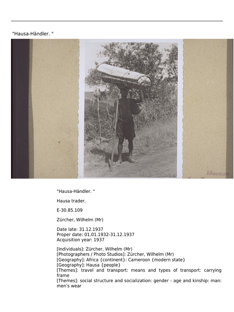Basel Mission Archives: "Hausa-Händler. " | PDF