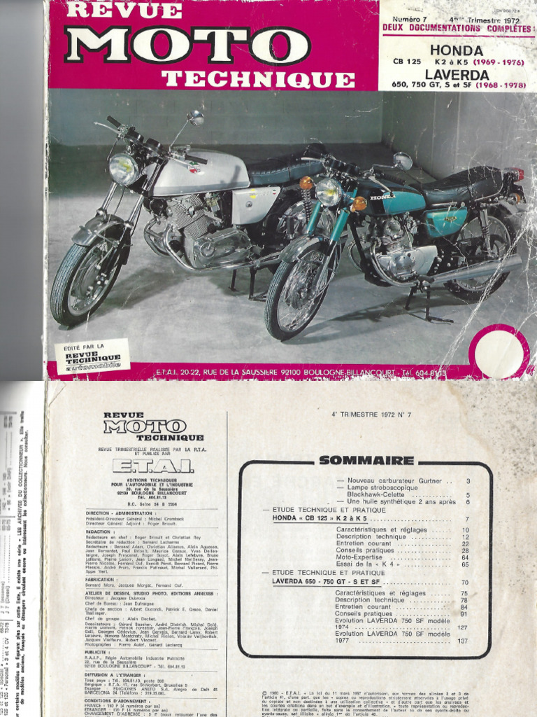 RMT 7 Honda CB125k | PDF