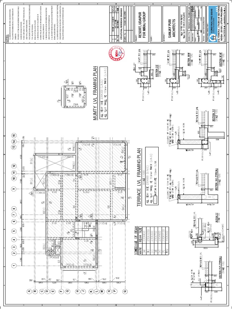 TERRACE LVL FRAMING & BEAM-SLAB DETA - VILLA - CL-01 - UPPER BLOCK (VUB ...
