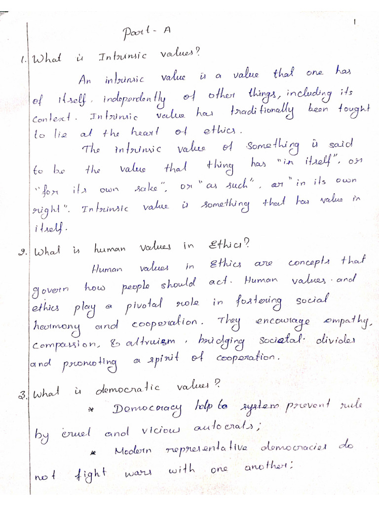 Human Value and Ethics Assignment 1 | PDF