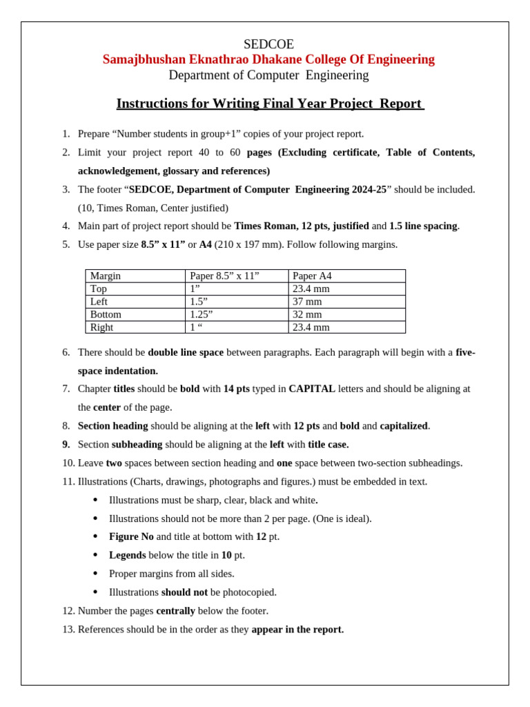 Final Year Project Report Format & Guideline 2024-25 (1) | PDF | Computer Network | Internet ...