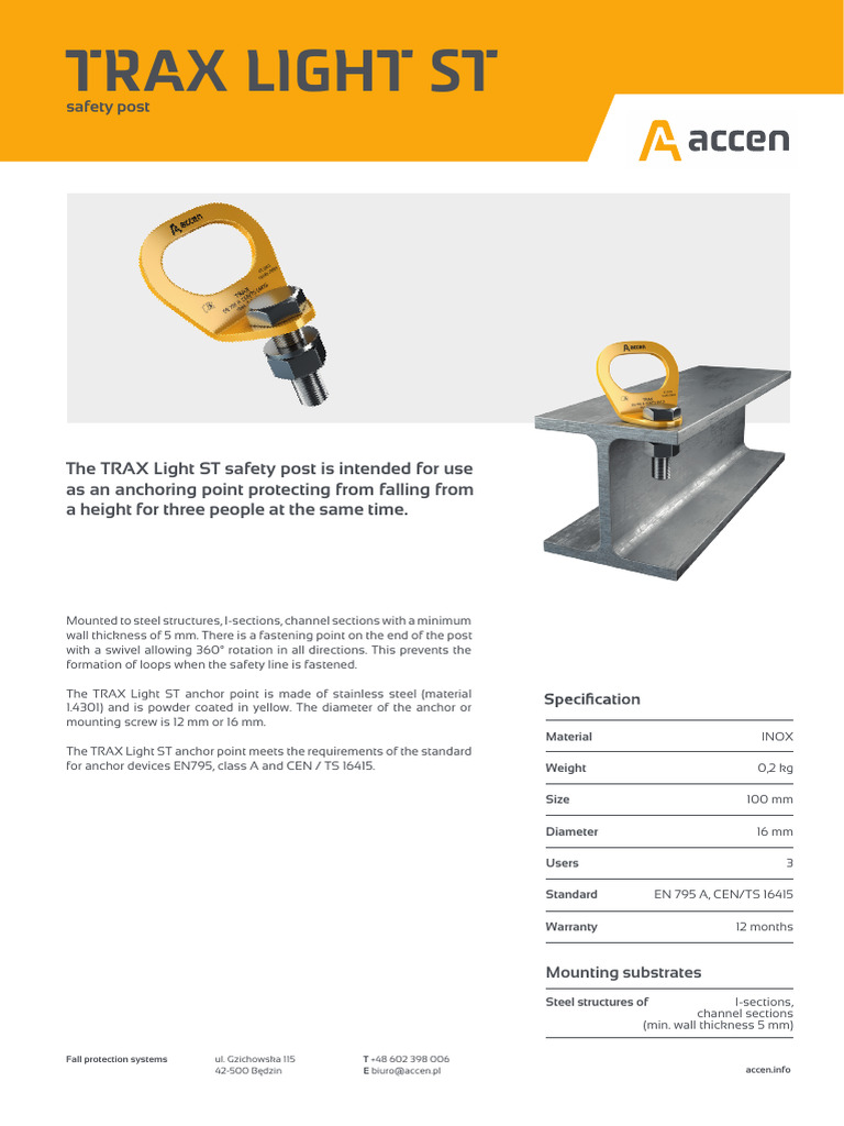 Trax Light ST en - 250212 - 084843 | PDF