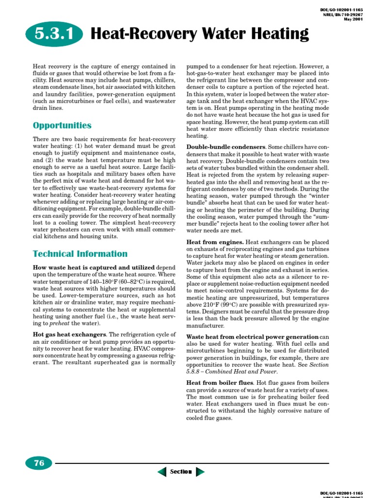 Heat Recovery System | PDF | Technology & Engineering