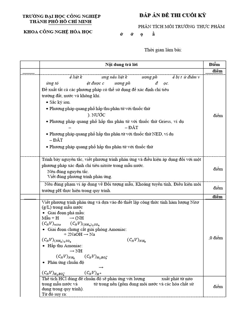 Đáp Án - PT MTTP - 420300163001 - 24.05.2021 | PDF