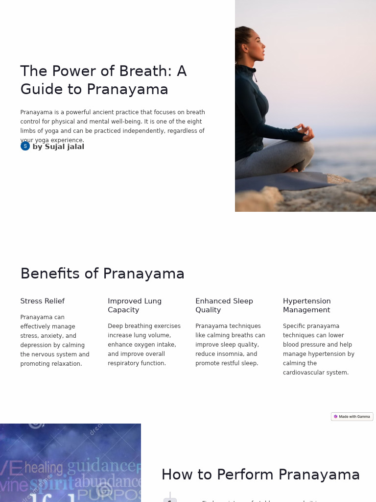 The Power of Breath A Guide To Pranayama | PDF | Breathing | Exhalation