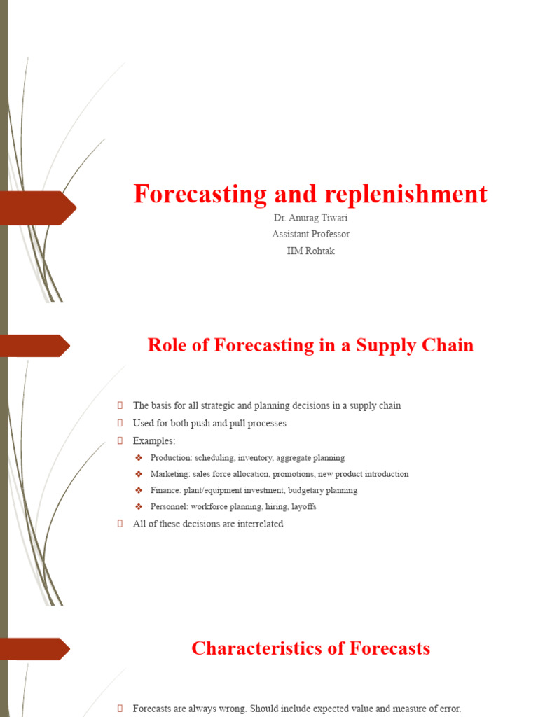 s15 Forecasting and Replenishment | PDF | Forecasting | Inventory