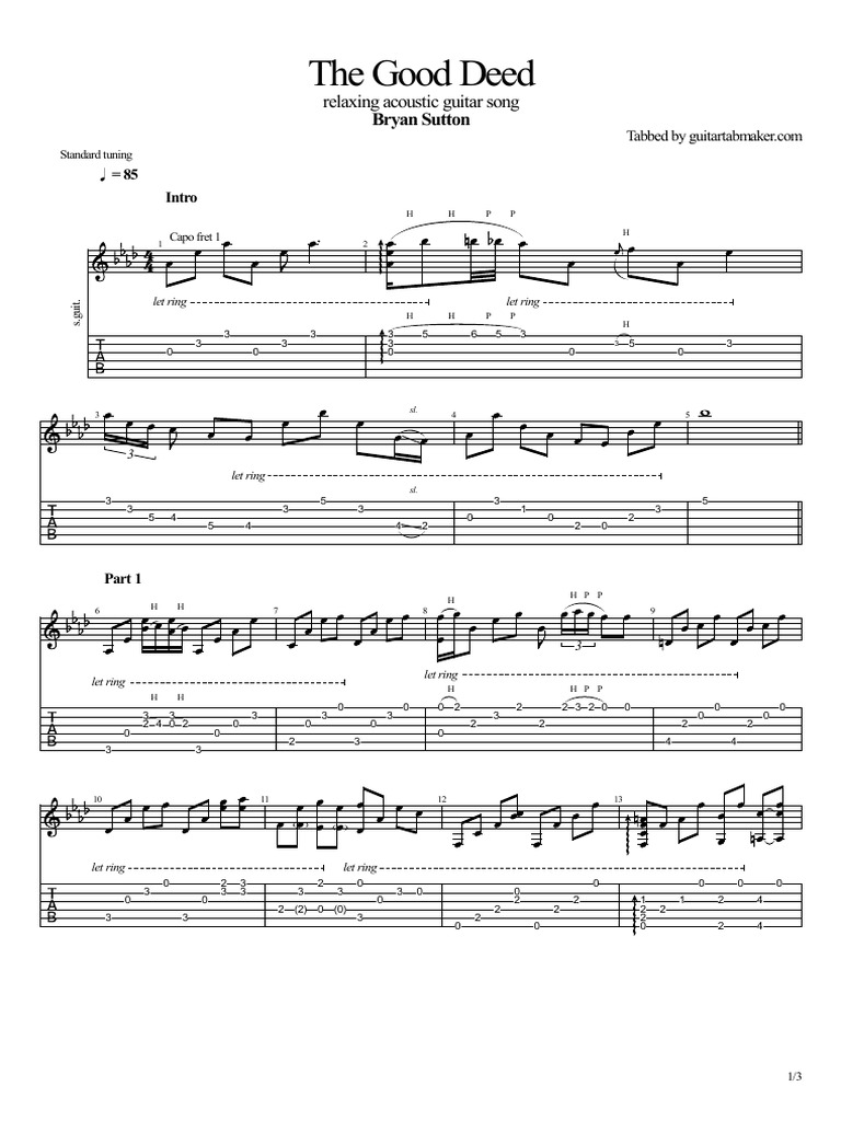Bryan Sutton - The Good Deed | PDF | Music Technology | European ...
