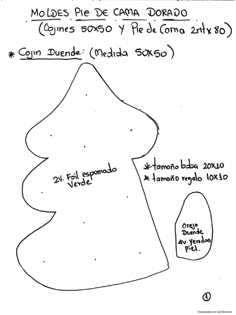 MOLDE PIE DE CAMA DORADO #1 | PDF