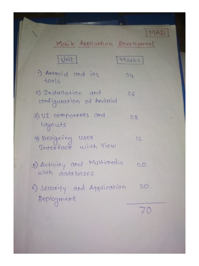 MAD 1st Chapter | PDF