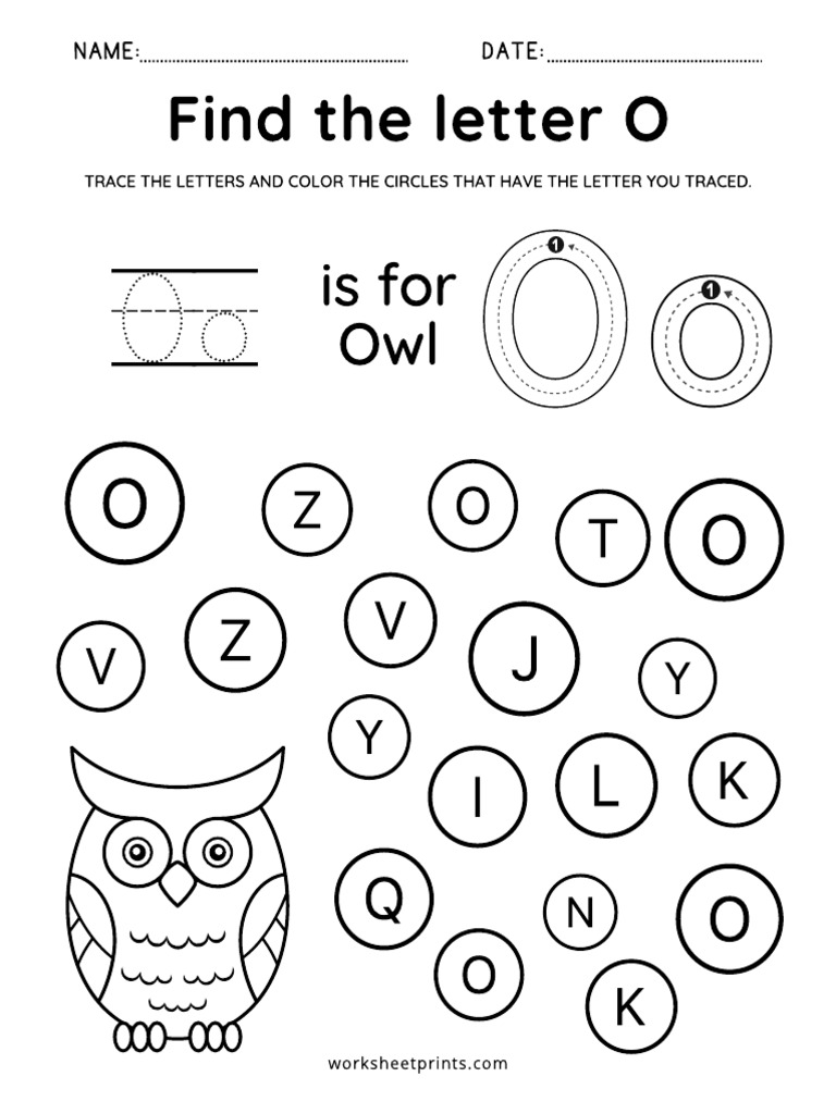 15 Find The Letter O | PDF