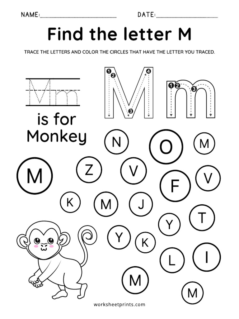 13 Find The Letter M | PDF