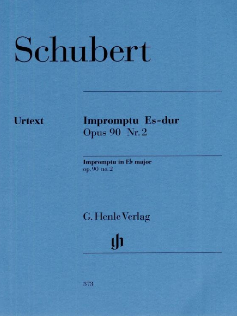 Impromptu #2 Op 90 Schubert Versão Alemã | PDF